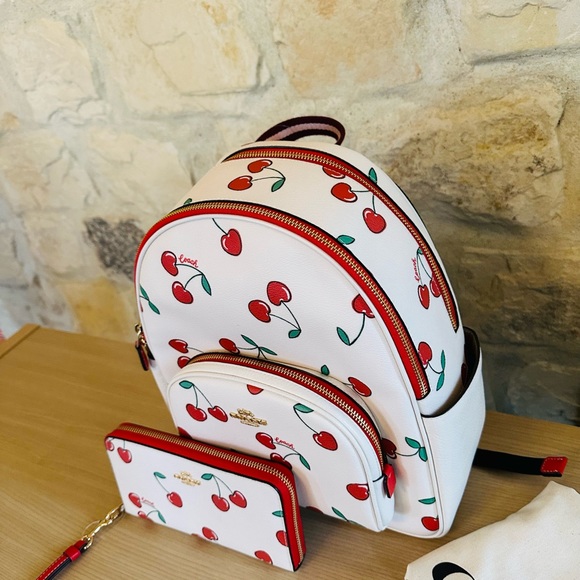 Coach | Bags | Coach Cherry Court Cherry Backpackwallet Nwt Authentic ...